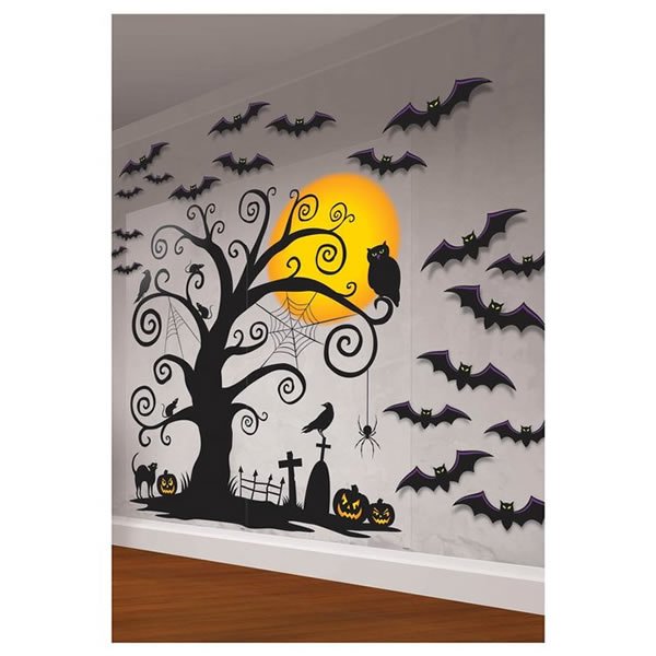 Modern Halloween Mega Value Pack Scene Setters Wall Decorating Kit ...