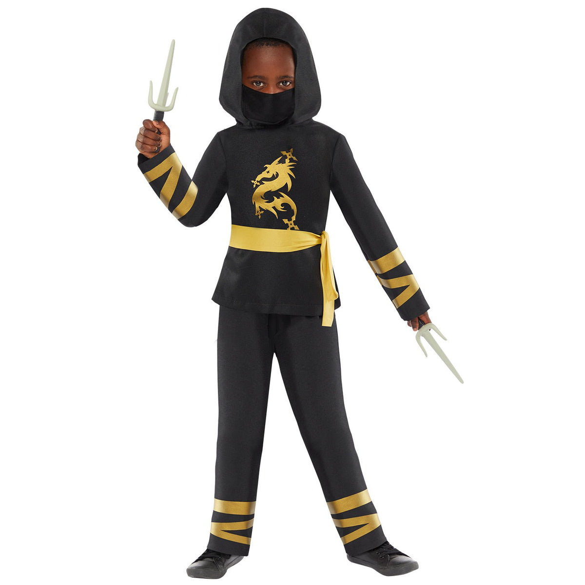 GOLD NINJA COSTUME - KIDS – Planet Bounce
