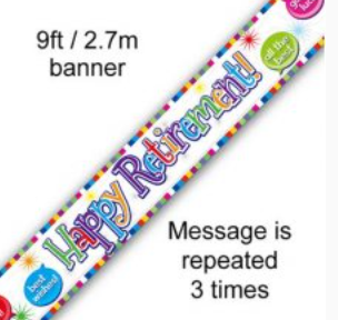 Banner - Happy Retirement! – Planet Bounce