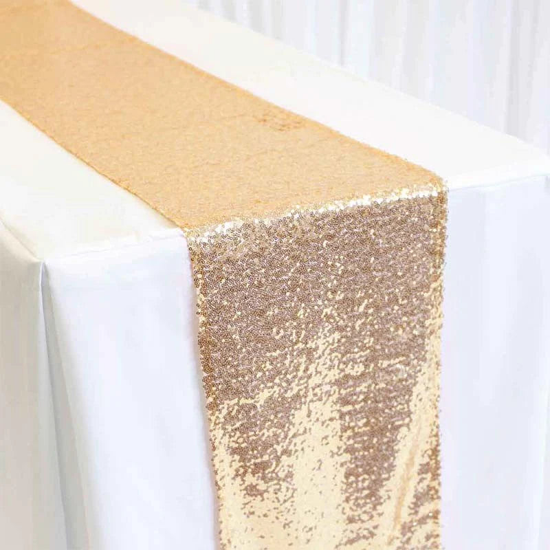 GOLD SEQUIN TABLE RUNNER – Planet Bounce