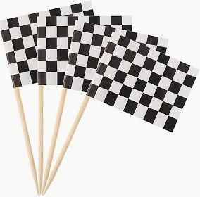 CHECKERED FLAG CUPCAKE TOPPERS – Planet Bounce