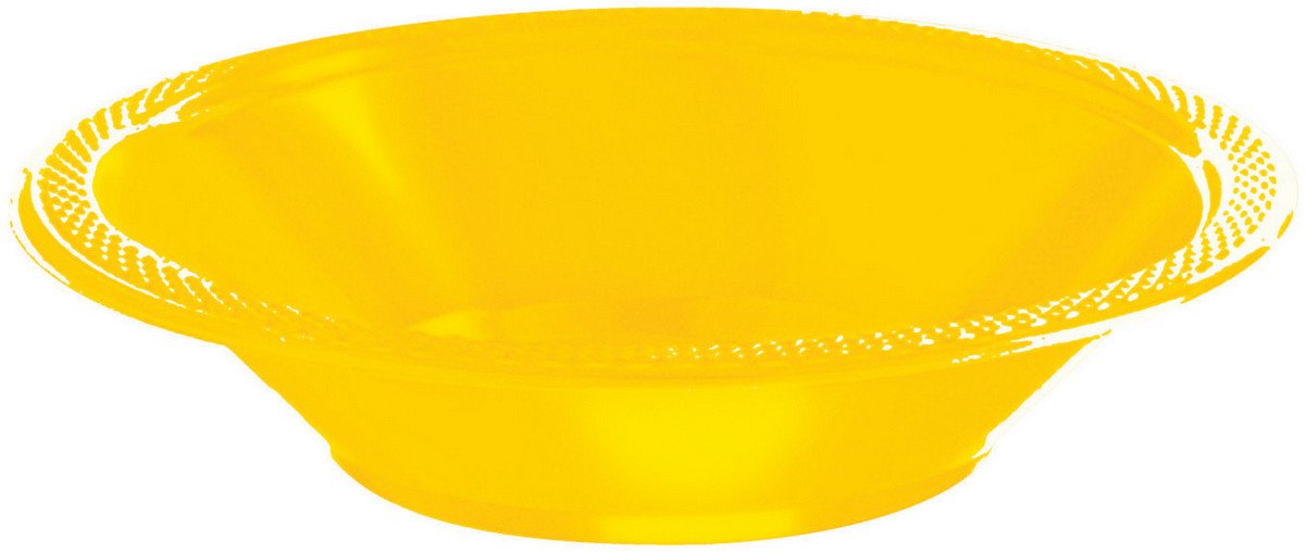Yellow - Plastic Bowl 355ml – Planet Bounce
