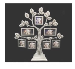 PEWTER FAMILY TREE PHOTO FRAME – Planet Bounce